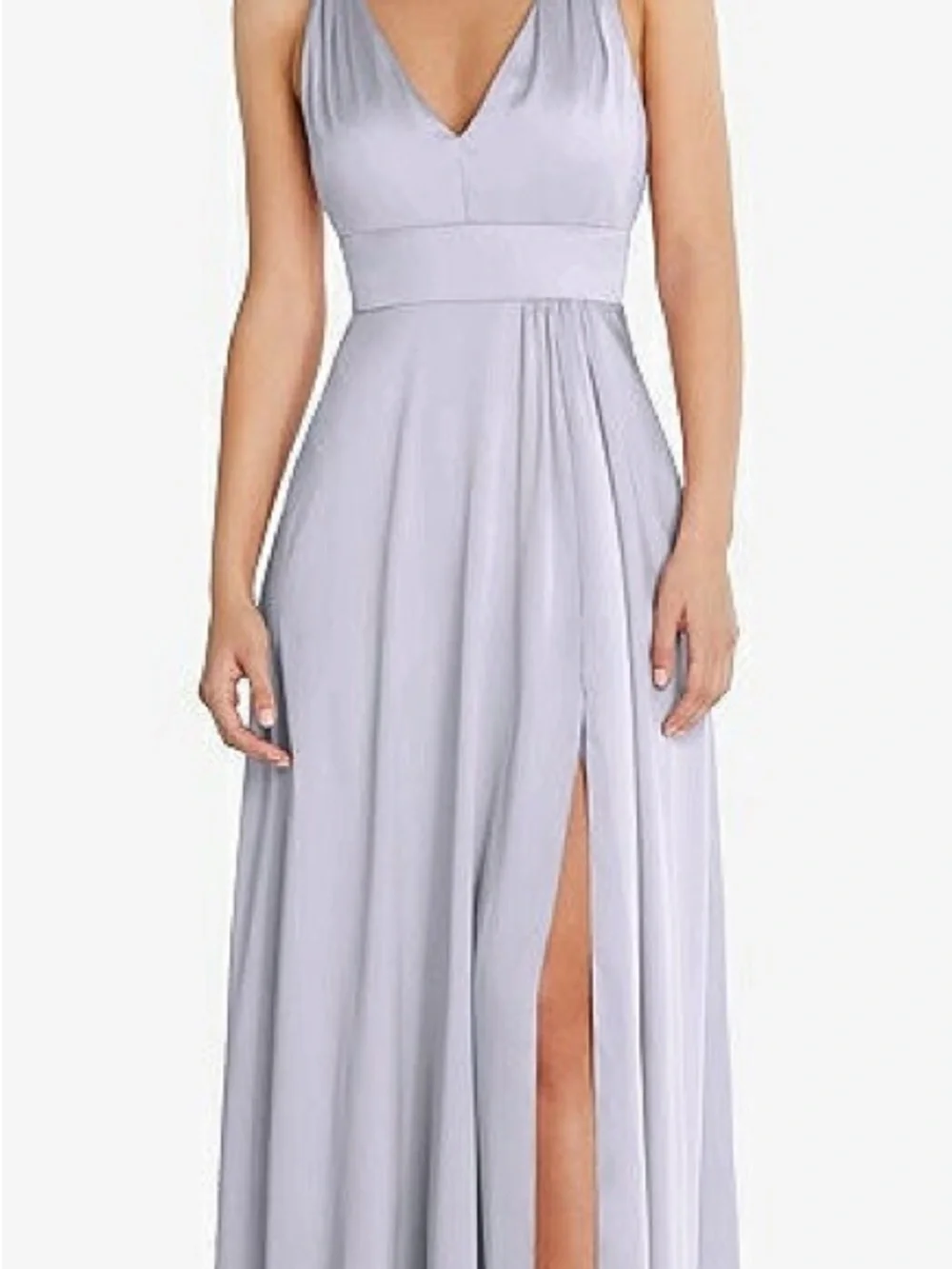 Dessy Group | Dresses | Bellas Bridesmaids Dessy Light Blue Vneck Maxi ...